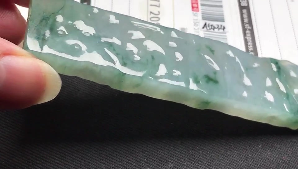 Natural Jade Rough Jadeite Raw (39g,84X23X6mm)-A5434 – Jade Nature