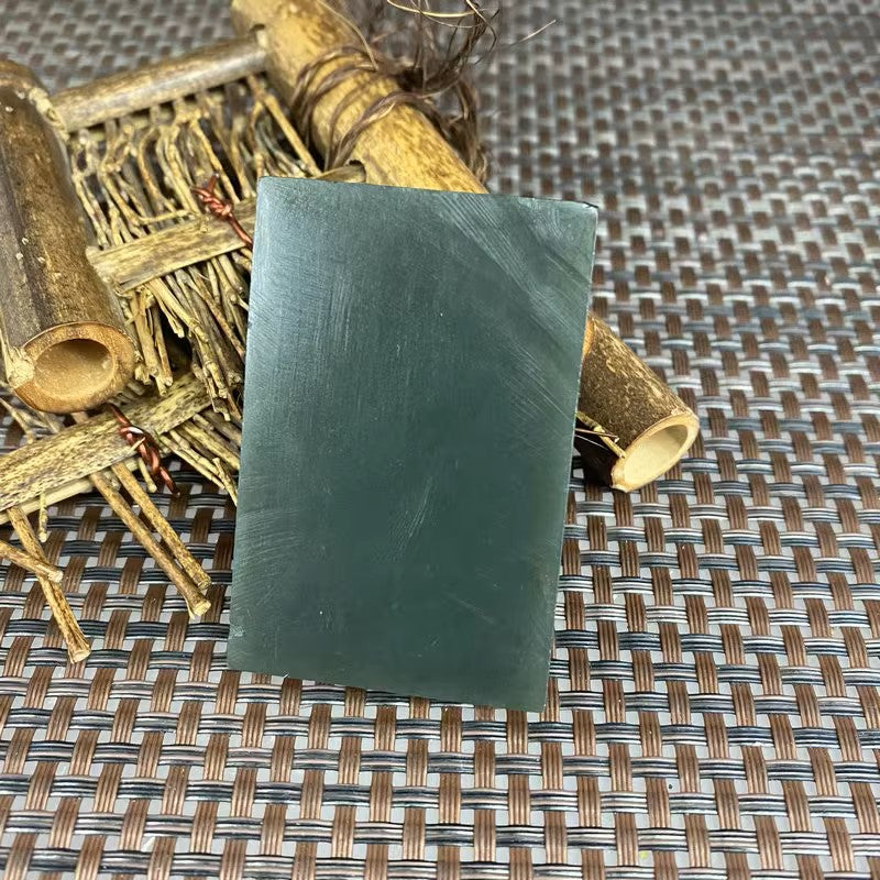 Natural Kunlun Jade Rough Nephrite Raw (53g,6X4X0.7cm) – Jade Nature