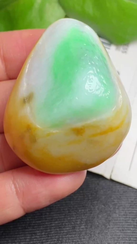Natural Jade Rough Jadeite Raw (55g,44X36X22mm)-A6196 – Jade Nature