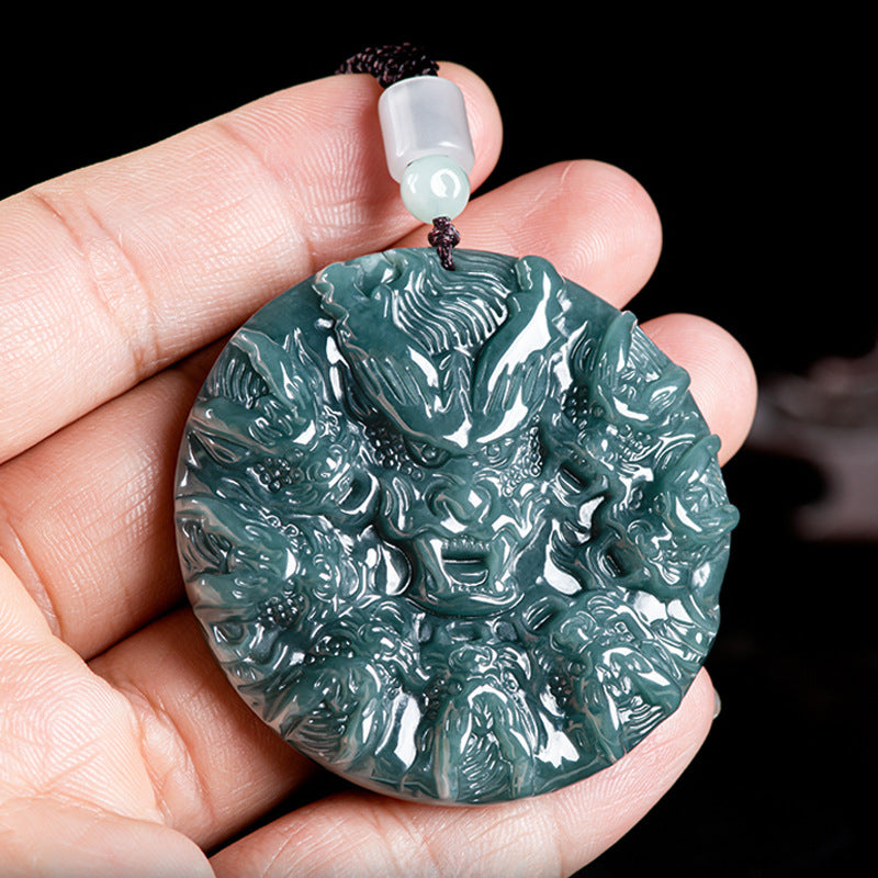 Natural Jade Pendant Dragon Jadeite Pendant TUPT596 – Jade Nature