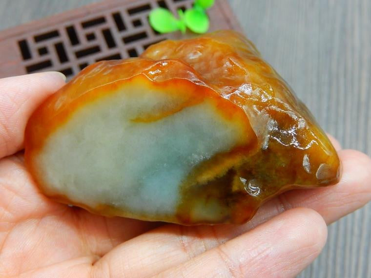 Natural Jade Rough Jadeite Raw (128g, 63X33X31mm) – Jade Nature