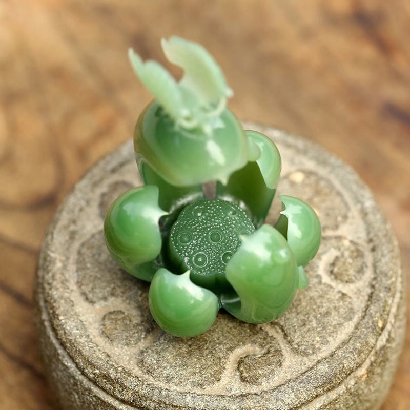Butterfly On Lotus Flower – Jade Nature