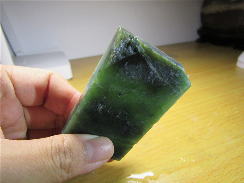 Natural Siberian Jade Rough Russia nephrite Raw (70.38g, 63X38X9mm ...